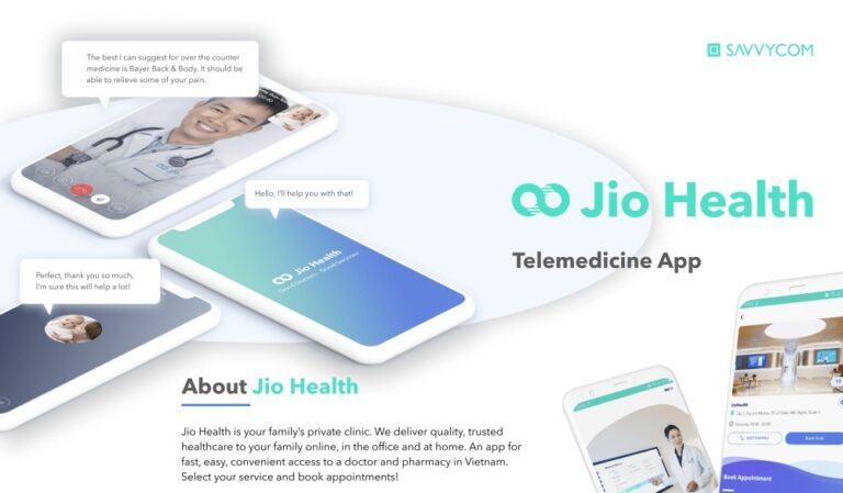 Jio Health | Telemedicine App | Savvycom