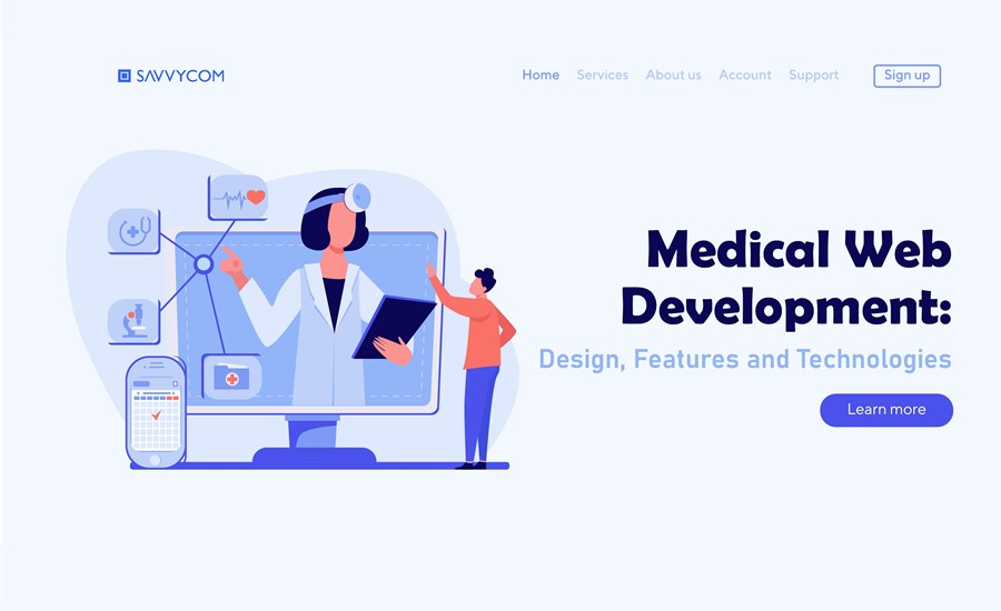 Medical Website Development: Design, Features and Technologies